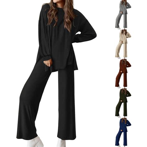 Bovxnpu Two Piece Sets For Women Fall Outfits Womens Oversized Lounge