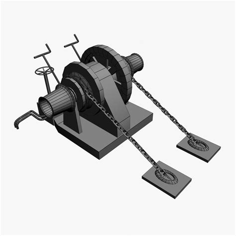 Ship Windlass 3d Model Turbosquid 1218594