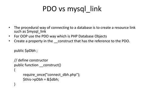 Ppt Object Oriented Programming In Php Powerpoint Presentation Free