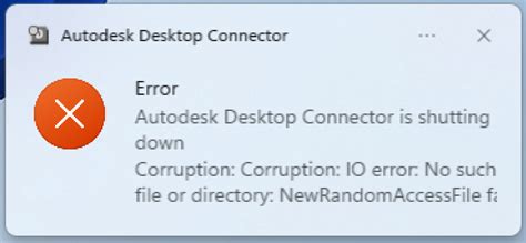 autodesk desktop connector is shutting down displays when running