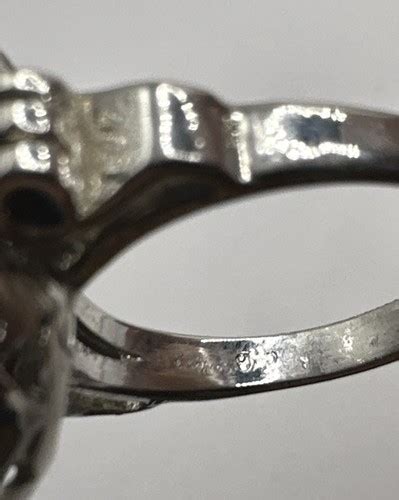Cardinal Bird Design On Mop Inlay Sterling Silver Ring Size 85 657g