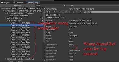 Renderer Queue For Shadows Pass Not Ordered Correctly Unity Engine