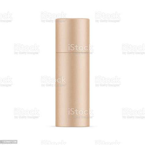 격리 된 흰색 배경에 크래프트 종이 튜브 모형 템플릿 디자인 프리젠 테이션에 대한 준비 3d 일러스트 상자에 대한 스톡 사진 및 기타 이미지 Istock