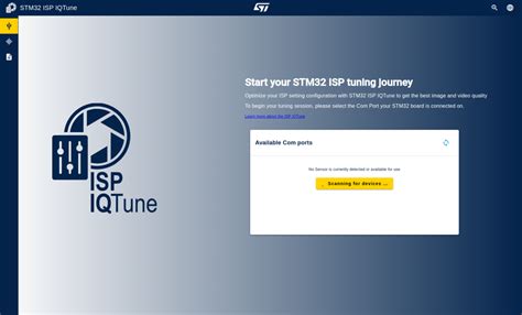 Isp Stm32 Isp Iqtune Application For Sensor Image Quality Tuning