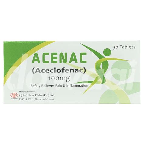 Acenac 100mg Tab — Dawaai Uses Side Effect Price In Pakistan