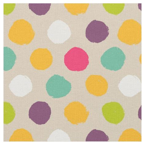 Hand Drawn Polka Dot Pattern Fabric Polka Dot Pattern Fabric