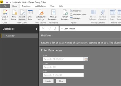 Build A Reusable Calendar Table With Power Query ⚡ Excelerator Bi