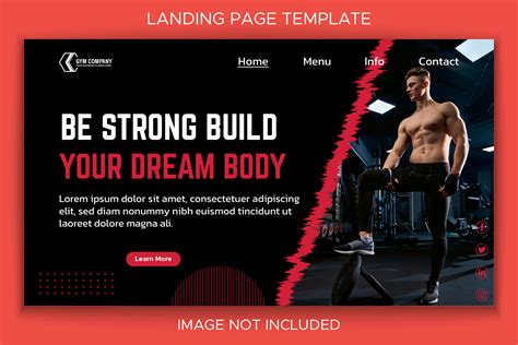 Gym Fitness Landing Page Template Graphic By Ju Design · Creative Fabrica