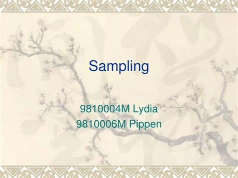 PPT Sampling PowerPoint Presentation Free Download ID 827117