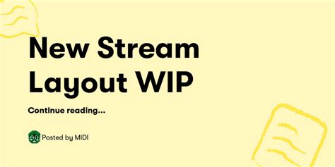 New Stream Layout WIP MIDI Buymeacoffee