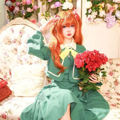 Eva Ayanami Rei Asuka Cosplay Costume Asuka Green Dresseva綾波 蝦皮購物