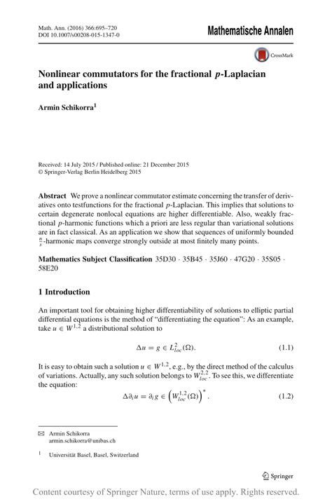 Nonlinear Commutators For The Fractional P Laplacian And Applications