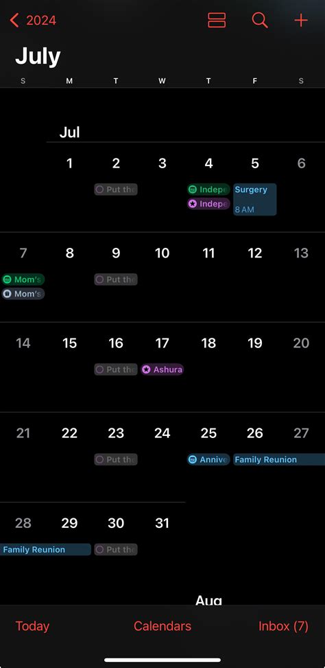 [ios 18 Db1] Calendar Has Detailed Monthly View R Iosbeta