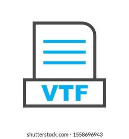 Vtf File Isolated On Abstract Background Stock Illustration 1558696943 Shutterstock