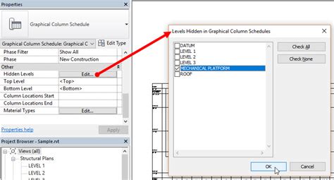 Customizing The Graphical Column Schedule Augi The Worlds Largest