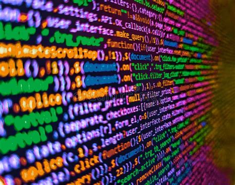 Close Up Of Random Computer Code Comprised Of Numbers And Letters Background Of Software