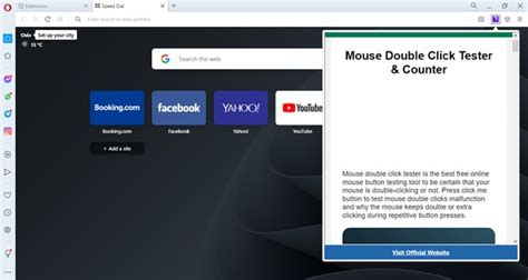 Double Click Test Laajennus Opera Selaimen Lisäosat
