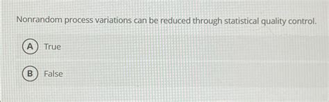 solved nonrandom process variations can be reduced through