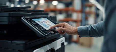 The Advanced Multifunction Printer With Touchscreen Interface In An