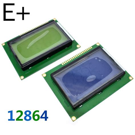 12864 128x64 Dots Graphic Blue Color Backlight Lcd Display Module For Arduino Raspberry Pi