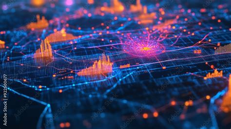 A Top Down View Of A 3d Radar Chart With Multiple Axes And Data Points Showing Financial