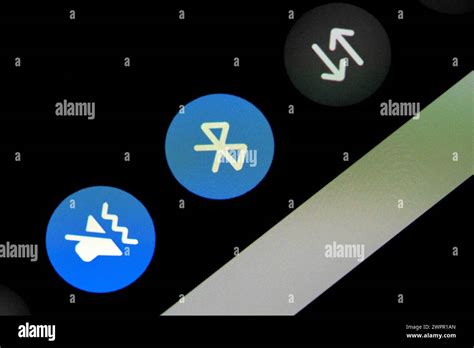 Bluetooth Icon On A Mobile Device Smartphone Tablet Screen Display BT And BLE Module