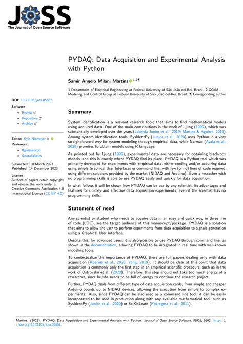 Pdf Pydaq Data Acquisition And Experimental Analysis With Python