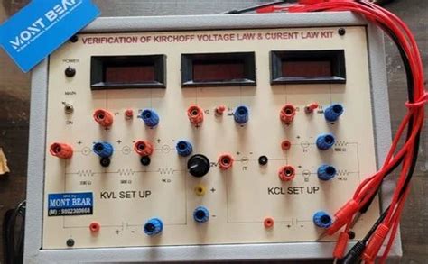 Analog Verification Of Kirchoff S Law Kcl Kvl Model Name Number Mont Bear 121 At ₹ 3499