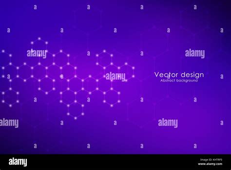 Abstract Hexagonal Background Science And Technology Concept Vector Illustration Stock Vector