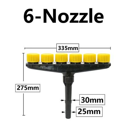 Badu Bg Градински пръскачки за поливане и напояване Пръскачка за пръскачки 3 4 5 6 дюзи за мъгла
