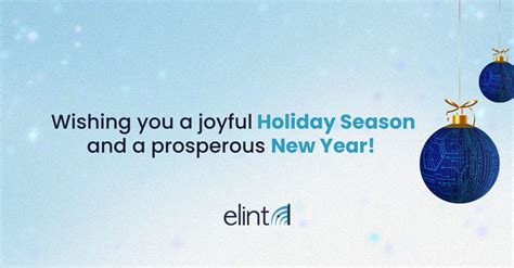 Elint Tech On Linkedin Seasonsgreetings Newyearwishes Happyholidays