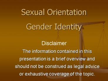 Disclaimer Presentation Free To View