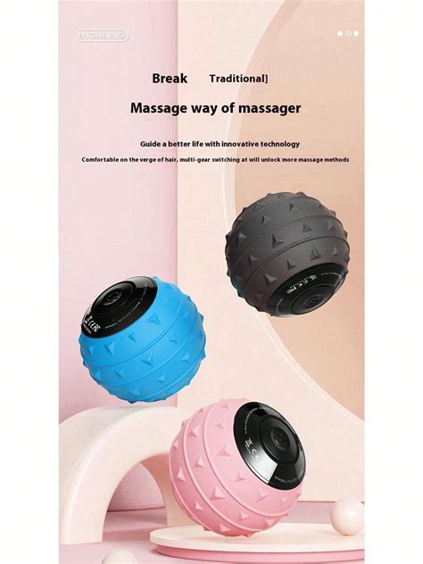 Silicone Electric Yoga Ball Portable Massage Ball Vibrating Muscle