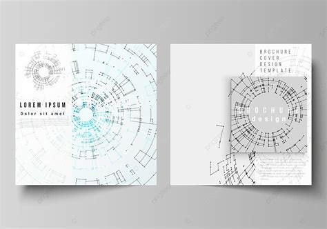 The Vector Layout Of Two Square Format Covers Design Templates For Brochure Flyer Template