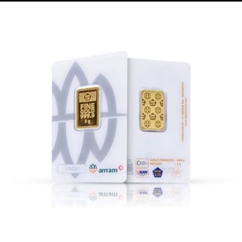 Jual Emas Antam 1 Gram Lm Logam Mulia Kemasan Press 1gr Shopee Indonesia