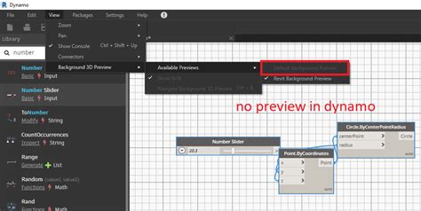 Revit 2020 Dynamo 2107733 Default Background Preview Greyed Out Dynamo