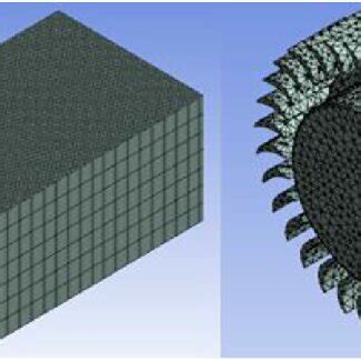ANSYS CFD Mesh Generation Illustration Models For The Entire Domain And Download Scientific