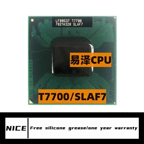Laptop Cpu T7700 Slaf7 2 4 4m 800 Official Version Scrattered Piece 