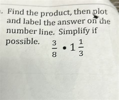 Solved Find The Product Then Plot And Label The Answer On The