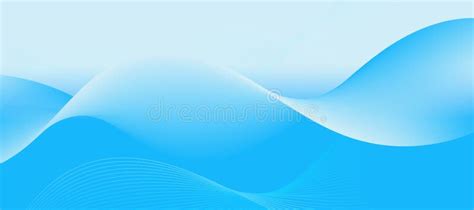 Elegant Abstract Blue Wave Illustration With A Smooth Gradient Effect Perfect For Modern Design