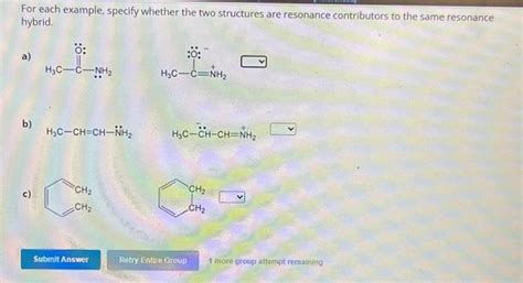 Solved For Each Example Specify Whether The Two Structures
