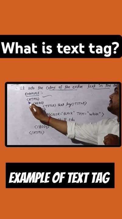 What Is Text Tag In Html Ytshort Ytshorts Learnhtml5andcss3 Html5