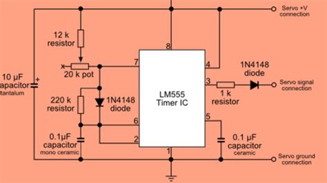 Servo Tester Using Ic 555 4 Steps Instructables