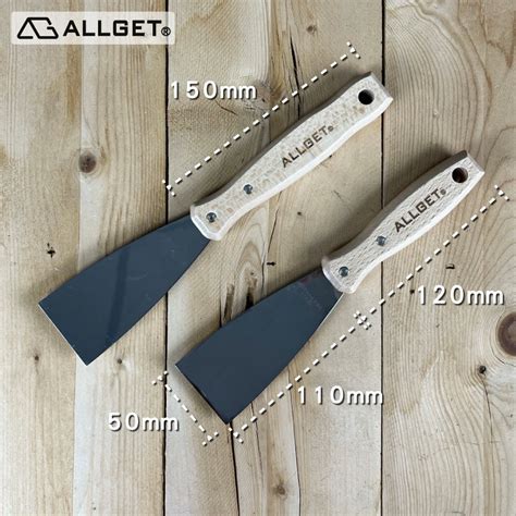 【allget】超彈性不鏽鋼刮刀 油漆刮刀 油灰軟刀 漆刀 刮漆 批土 鏟壁癌 除殘膠 不鏽鋼刮刀 木柄刮刀 尺寸齊全 蝦皮購物