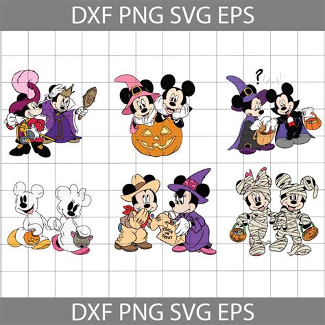 Mickey And Minnie Halloween Svg Bundle Halloween Svg Cricut File