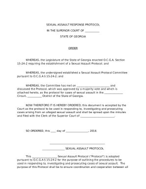 Sample Sexual Assault Response Protocol Docx Doc Template PdfFiller
