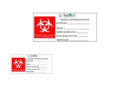 Etiquete Residuos Anatomopatologicos Pdf