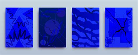 그런지 스타일의 추상 포스터의 벡터 세트 기하학적 요소 손으로 그린 것 닳고 금이 간 것 빛나는 네온 색상 현대적인 추상적인 색상 모양 눈에 띄는 트렌디한 디자인