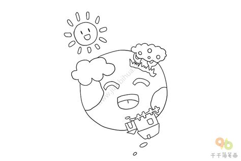 保护环境简笔画大全（系列二）其他节日简笔画