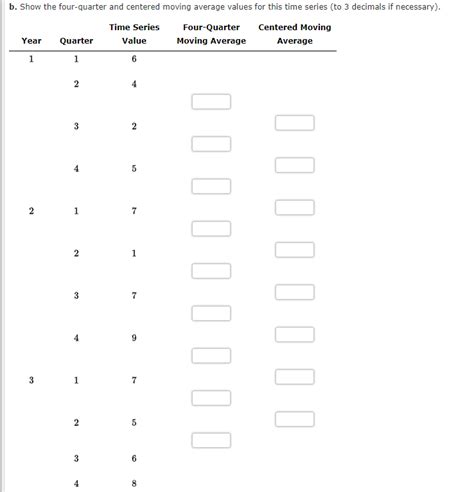Solved Consider The Following Time Series Data A Construct